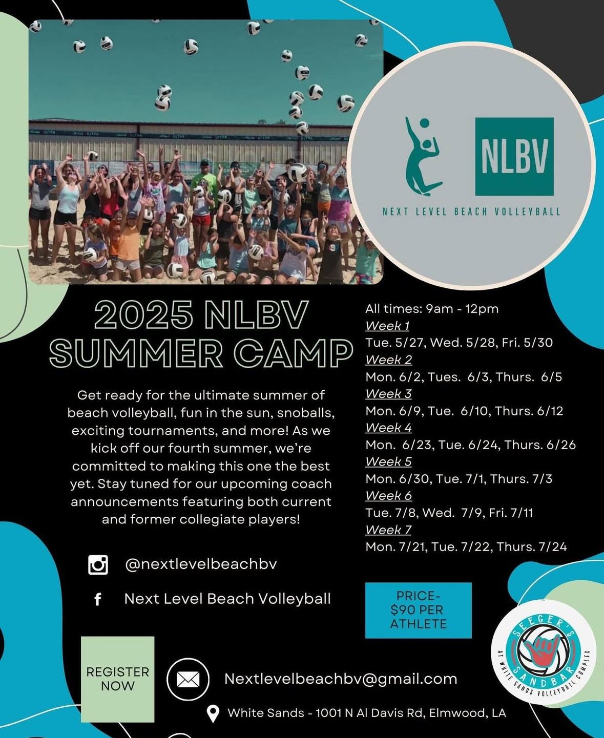 Next Level Beach Volleyball – Seeger's Sandbar at White Sands ...